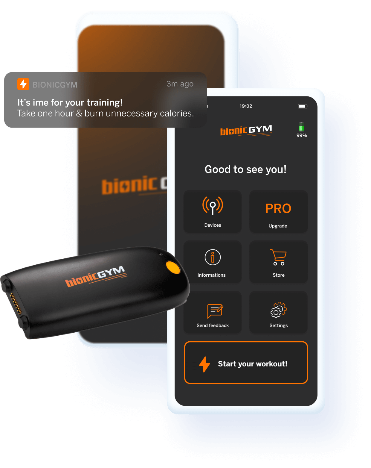 BionicGym- mobile application to activate human muscles